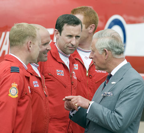 Prince Charles Red Arrows Pilots Editorial Stock Photo - Stock Image ...