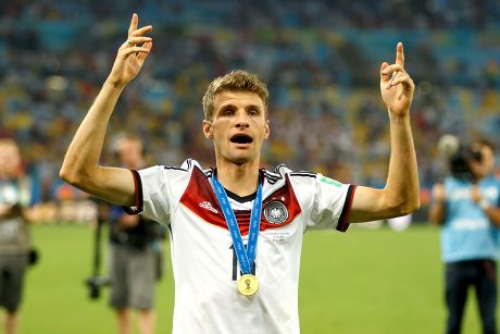 Thomas Muller Germany Celebrates After Winning Editorial Stock Photo ...