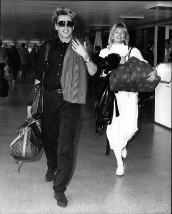 Rod Stewart Pop Singer Girlfriend Kelly Editorial Stock Photo - Stock ...