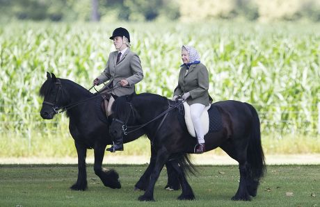 Queen Elizabeth Ii R Riding Her Editorial Stock Photo - Stock Image ...
