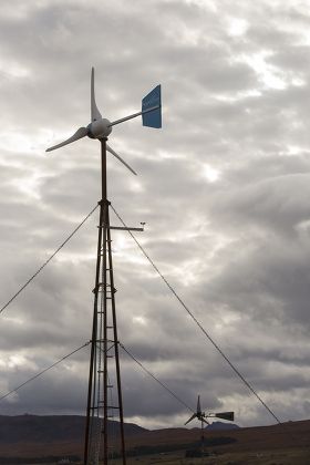 Kestrel Wind Turbine Scoraig Nw Scotland Editorial Stock Photo - Stock ...