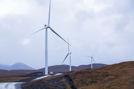 Loch Luichart 69 Mw Wind Farm Editorial Stock Photo - Stock Image ...