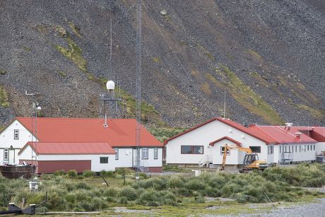 British Antarctic Survey Base Grytviken On Editorial Stock Photo ...