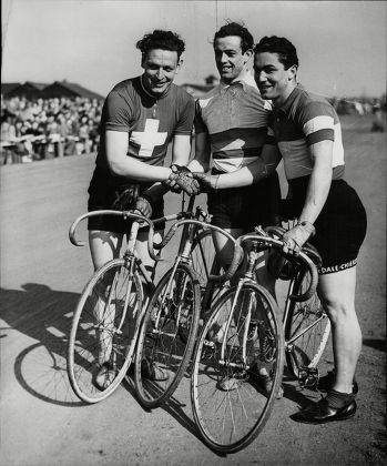 Racing Cyclists Mario Ghella R Eddi Editorial Stock Photo - Stock Image ...