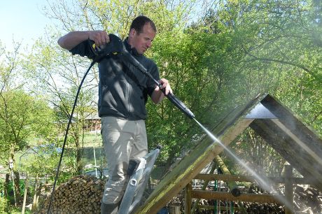 8 Man using pressure washer Stock Pictures, Editorial Images and Stock ...