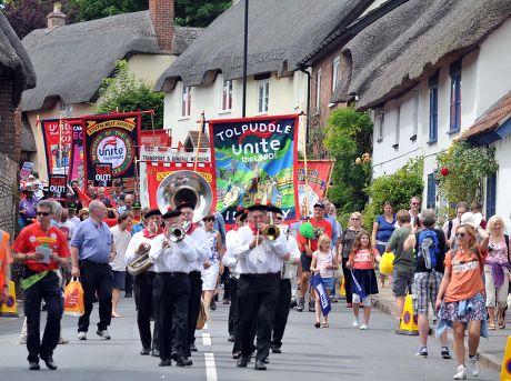 The Tolpuddle Martrys Rally, Dorset, Britain - 20 Jul 2014 Stock ...