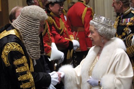 Queen Elizabeth Ii Shaking Hands Lord Editorial Stock Photo - Stock ...