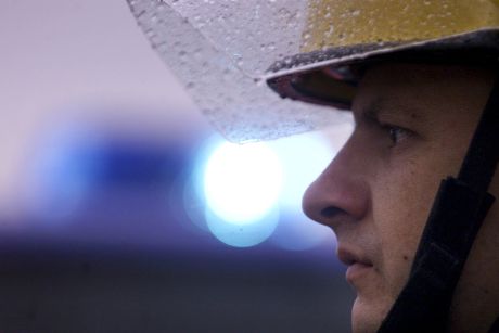 Royal Navy Stand Fireman Gareth David Editorial Stock Photo - Stock ...