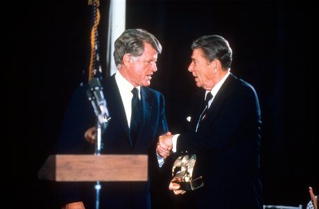 Edward Kennedy Ronald Reagan Editorial Stock Photo - Stock Image ...