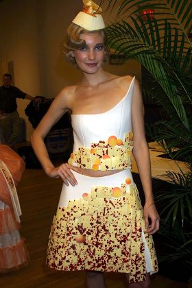 Model Megan Wearing Dress Designed By Editorial Stock Photo - Stock ...