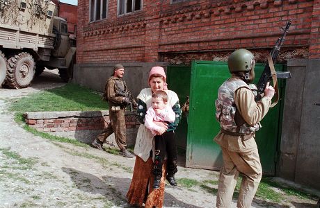 Russian Spetsnaz Troops Raid Chechen Village Editorial Stock Photo ...