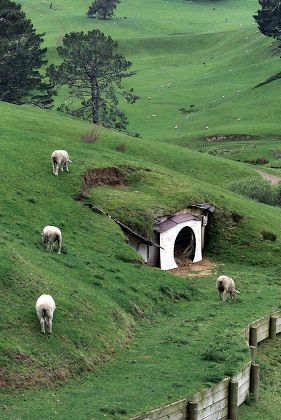 HOBBITON MOVIE SET LORD RINGS TRILOGY Editorial Stock Photo - Stock ...