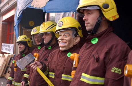 Vip Joins Picket Line Support Fireman Editorial Stock Photo - Stock ...