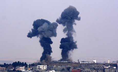 Smoke Explosion Israeli Strike Rises Over Editorial Stock Photo - Stock ...