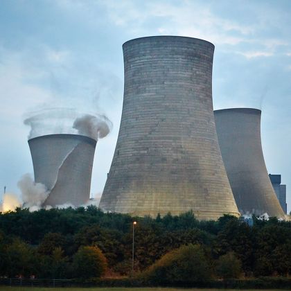 Three Cooling Towers Didcot Power Station Editorial Stock Photo - Stock ...