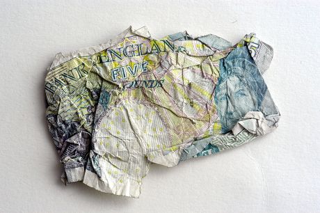 Crumpled Five Pound Note Editorial Stock Photo - Stock Image | Shutterstock