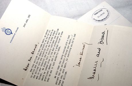 Letter Prince Charles Princess Diana Which Editorial Stock Photo ...