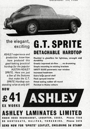 1960 Austinhealey Frogeye Sprite Ashley Gt Editorial Stock Photo ...