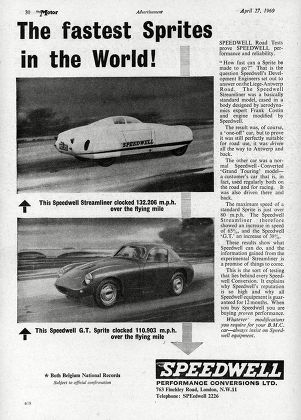 1960 Austinhealey Frogeye Sprite Speedwell Sprite Editorial Stock Photo ...