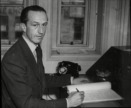 Arthur Watkins Secretary British Board Film Editorial Stock Photo ...