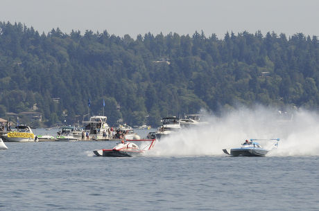 Vintage Hydroplane Racing Returned 65th Anniversary Editorial Stock ...