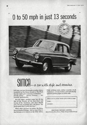 1959 Simca Aronde Editorial Stock Photo - Stock Image | Shutterstock