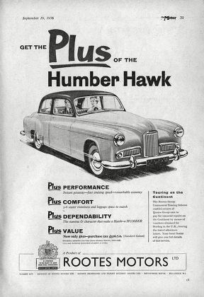1956 Humber Hawk 19491957 Editorial Stock Photo - Stock Image ...