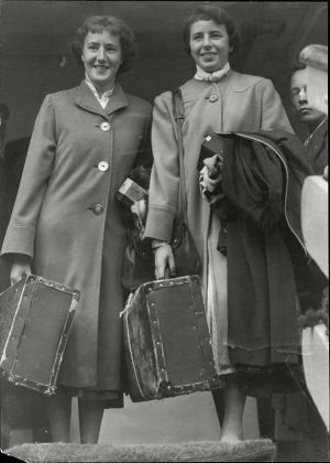 Sisters Joan Batey Evelyn Batey World Editorial Stock Photo - Stock ...