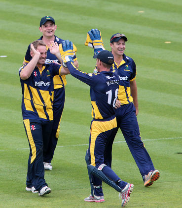 Mark Wallace Jim Allenby Glamorgan Celebrate Editorial Stock Photo ...
