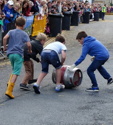 __COUNT__ Annual Beer Barrel Rolling Event at the Beer Regatta, Devon ...
