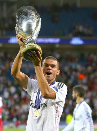 Pepe Real Madrid Celebrates Uefa Super Editorial Stock Photo - Stock ...