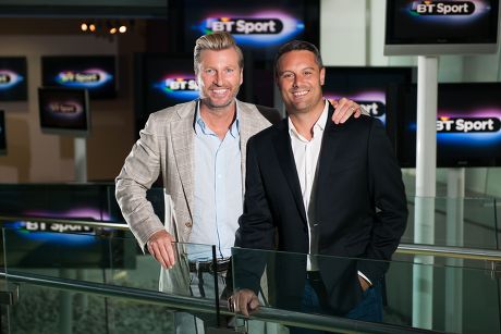 Lr Robbie Savage Darren Fletcher Commentator Editorial Stock Photo ...