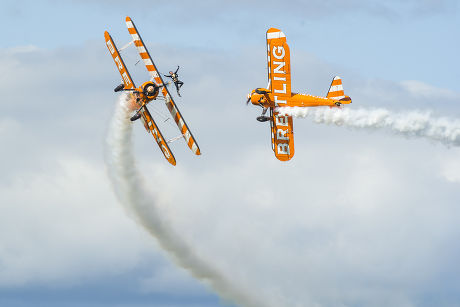 Breitling Wing Walkers Do Acrobatic Display Editorial Stock Photo ...