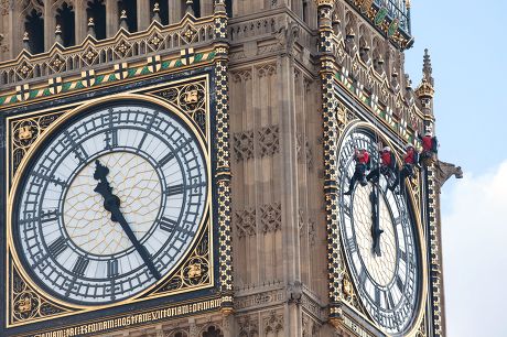 Cleaners Wash Clock Face On St Editorial Stock Photo - Stock Image ...