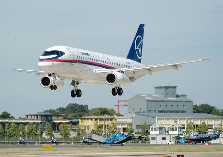 Russian Made Sukhoi Superjet 100 Airliner Editorial Stock Photo - Stock ...