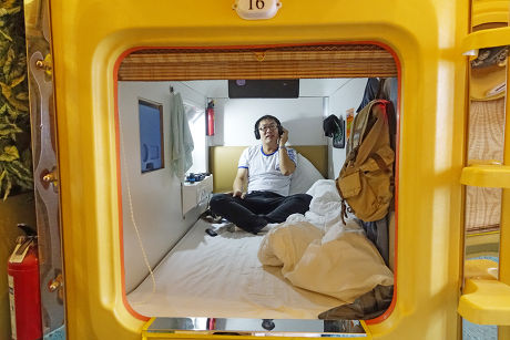Guests Rest Capsule Hotel Xian Capsule Editorial Stock Photo - Stock ...