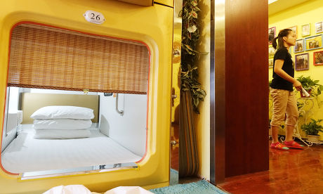 Guests Rest Capsule Hotel Xian Capsule Editorial Stock Photo - Stock ...