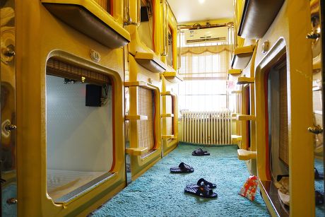 Guests Rest Capsule Hotel Xian Capsule Editorial Stock Photo - Stock ...