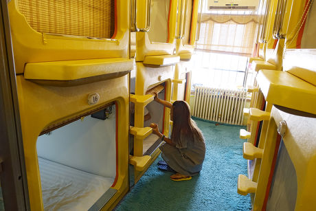Guests Rest Capsule Hotel Xian Capsule Editorial Stock Photo - Stock ...