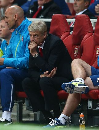 Arsenal Manager Arsene Wenger Looks On Editorial Stock Photo - Stock ...