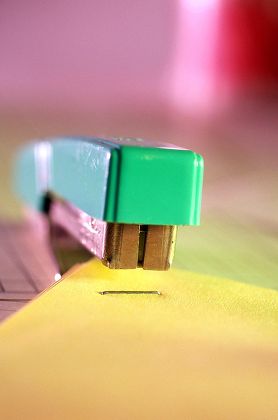 Stapler Staple Corner Piece Paper Editorial Stock Photo - Stock Image ...