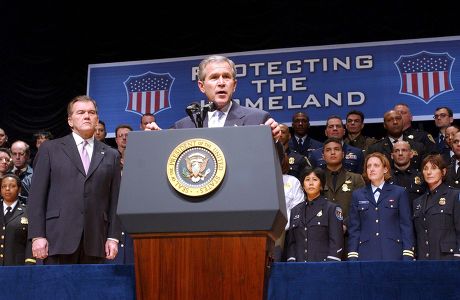 George W Bush Tom Ridge New Editorial Stock Photo - Stock Image ...