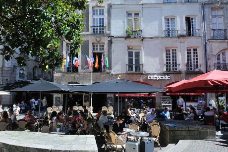 Le Quai De Turenne Centre Nantes Editorial Stock Photo - Stock Image ...