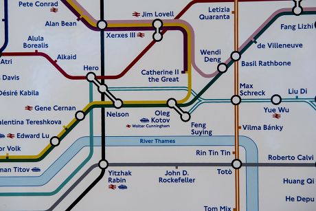 Simon Pattersons Reimagining London Underground Map Editorial Stock ...