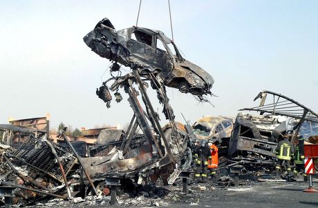 Traffic Pile Caused By Fog Collision Editorial Stock Photo - Stock ...