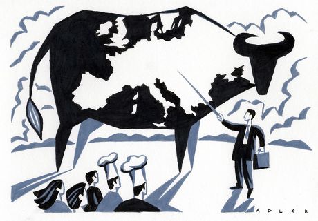 Crowd Watching Man Pointing Cow Whose Editorial Stock Photo - Stock ...