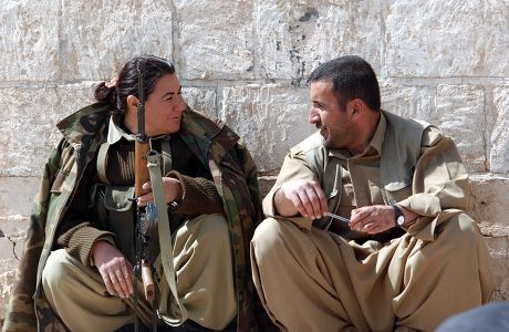 Patriotic Union Kurdistan Puk Soldiers Peshmerga Editorial Stock Photo ...