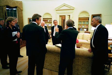 George W Bush Meeting His National Editorial Stock Photo - Stock Image ...