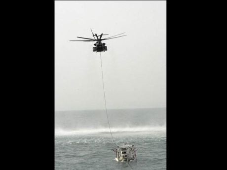 Helicopter During Mine Sweeping Operations Editorial Stock Photo ...