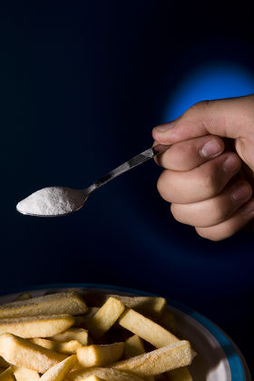 Model Released Salt Being Poured Onto Editorial Stock Photo - Stock ...